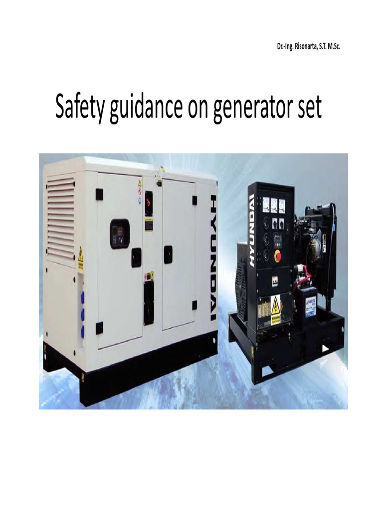 Safety Guidance On Generator | PDF | Diesel Engine | Fuel Oil