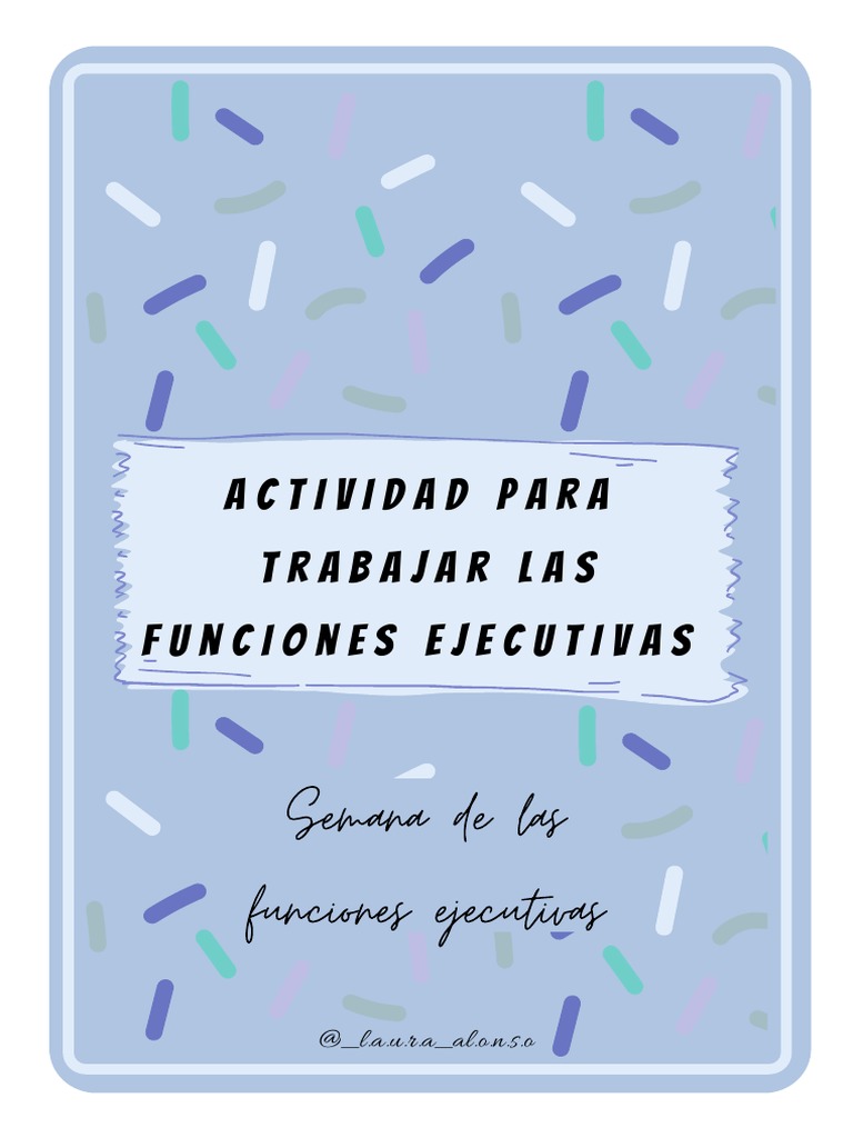 Actividades para Funciones Ejecutivas | PDF