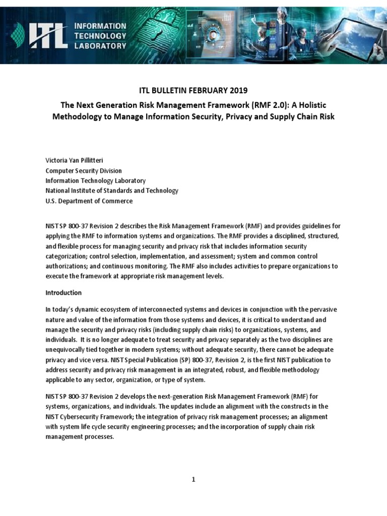 The Next Generation Risk Management Framework (RMF 2.0) | PDF | Risk ...