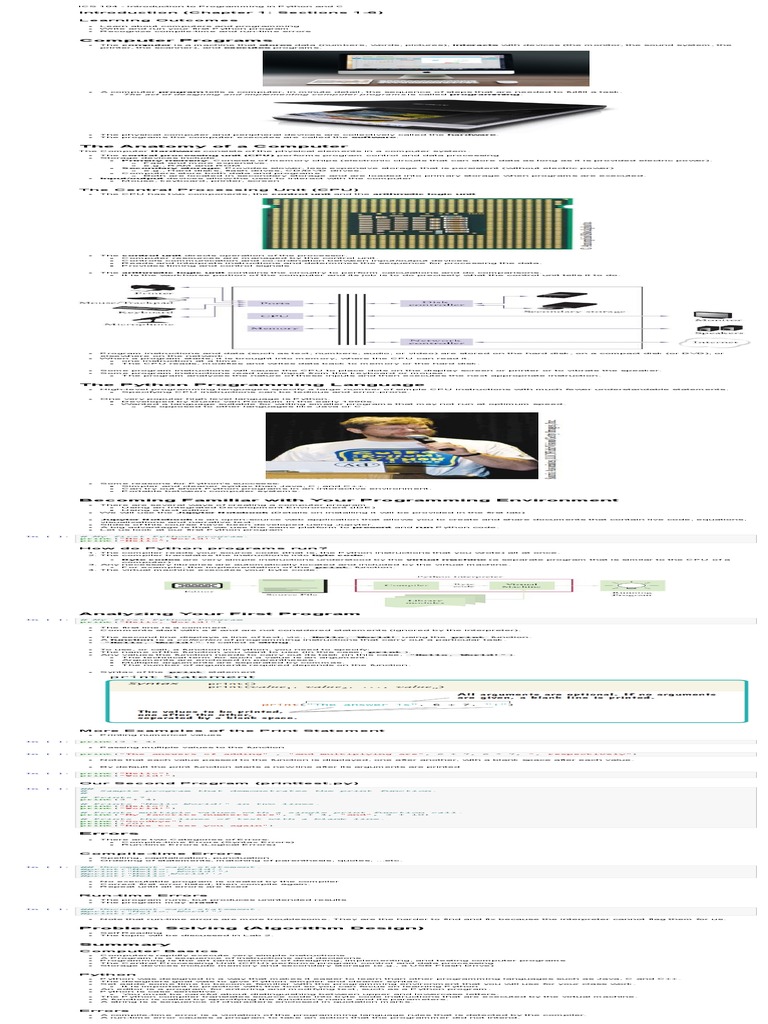 Computer Programs: The Act of Designing and Implementing Computer ...