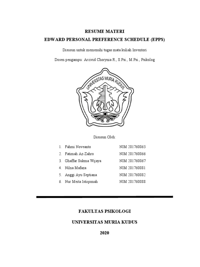 Paper MATERI EPPS | PDF