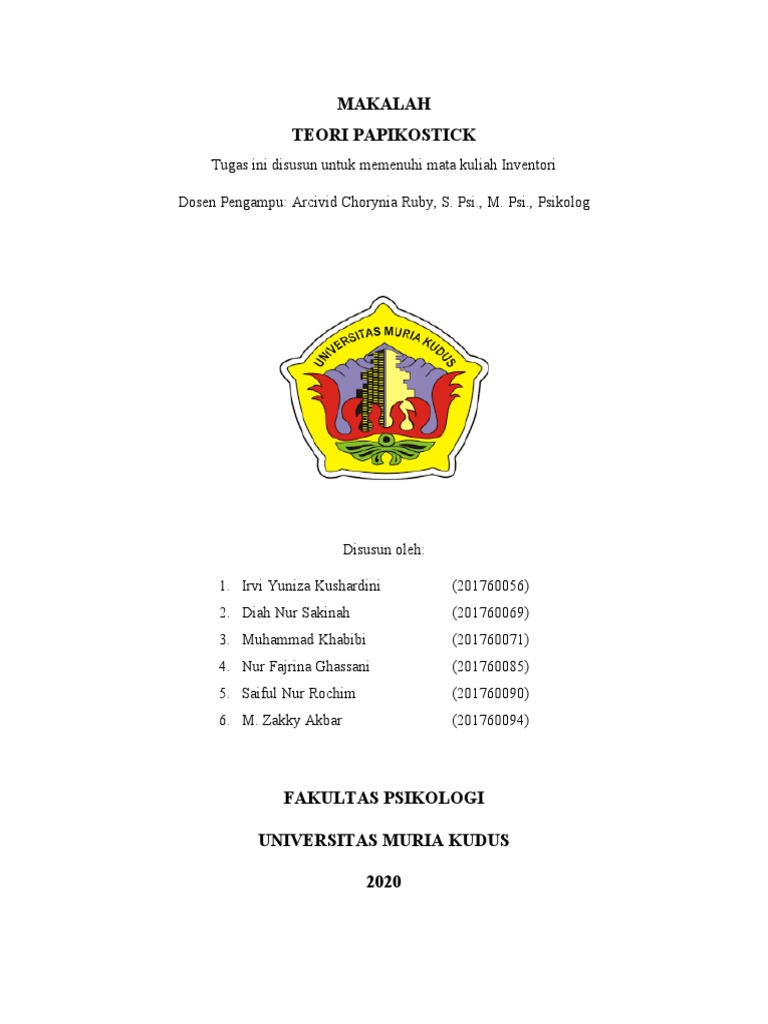 Teori dan Aplikasi Tes Papikostik | PDF | Pengembangan Diri | Sains ...