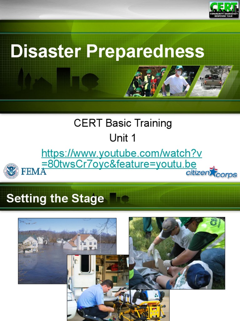 CERT Basic Training: Disaster Preparedness | PDF | Emergency Management ...