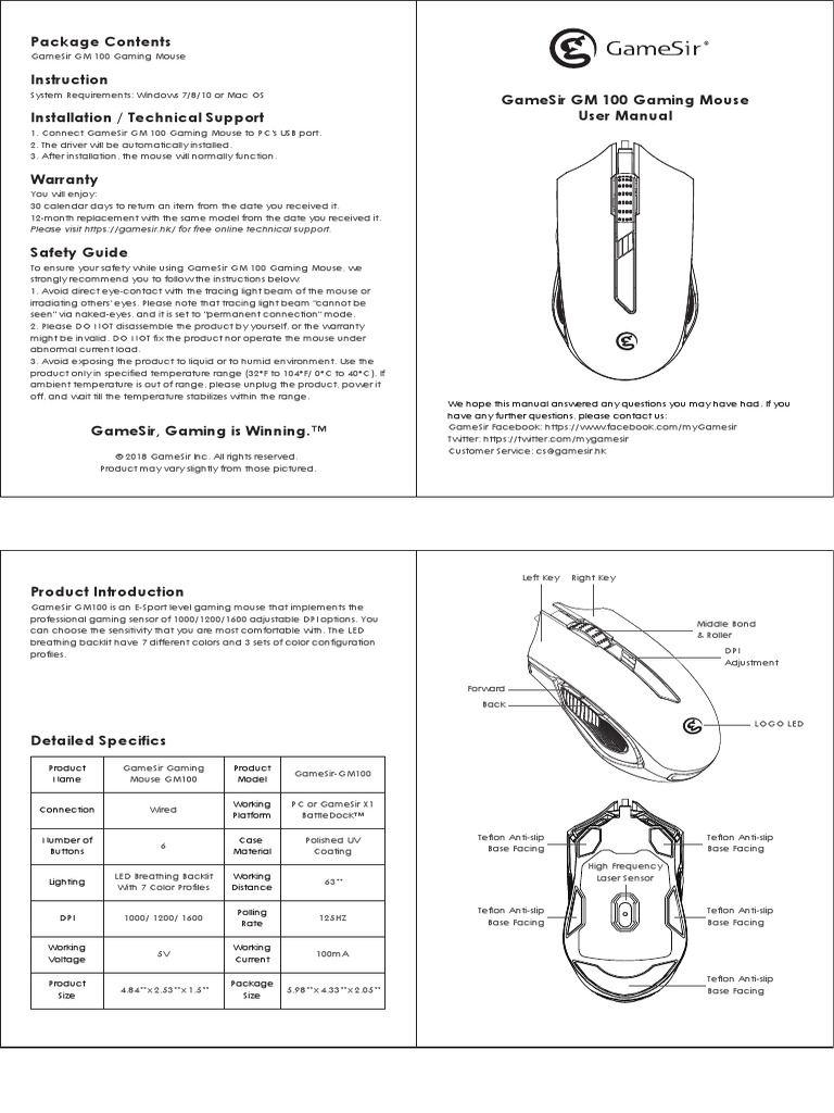 GameSir GM100 Manual | PDF | Computer Science | Computer Engineering