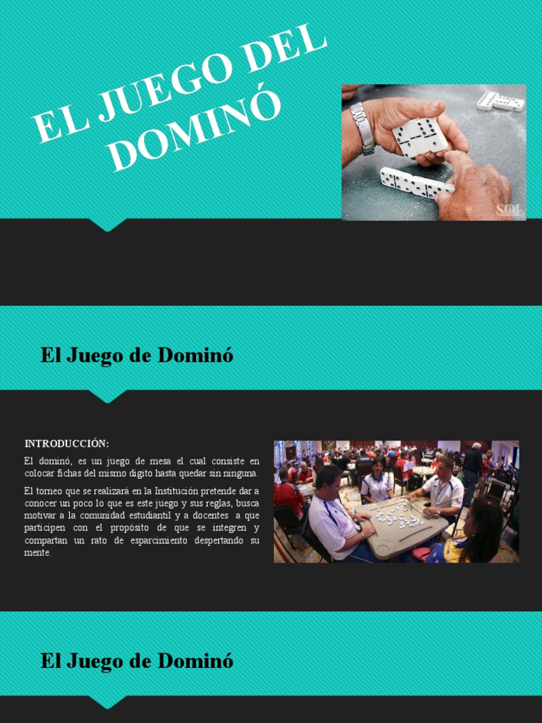 El Juego Del Dominó | Descargar gratis PDF | Juegos de azar ...