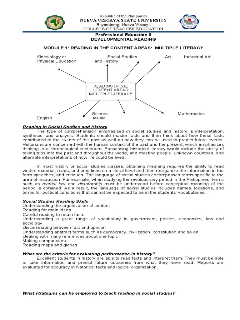 Reading Strategies in Content Areas | PDF | Reading Comprehension | Science