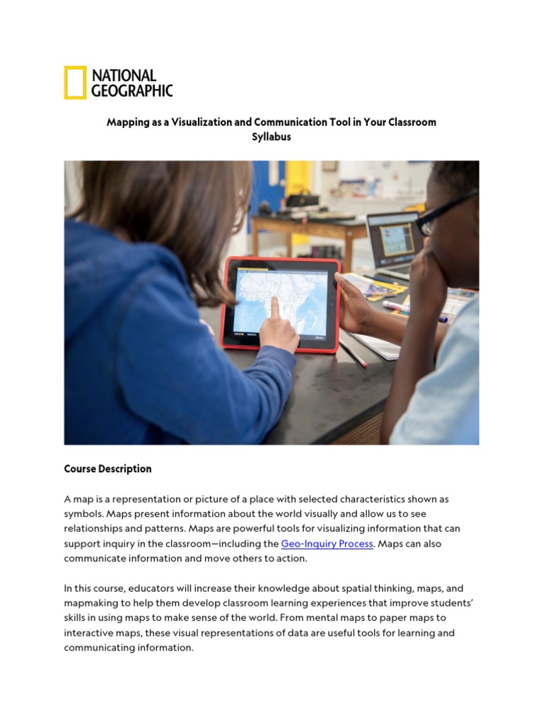 Mapping Course Syllabus | PDF | Esri | Lesson Plan