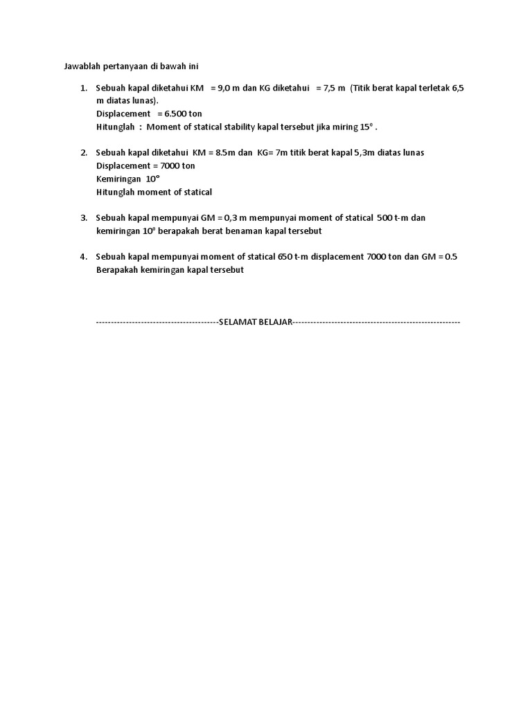 Stability Calculations | PDF