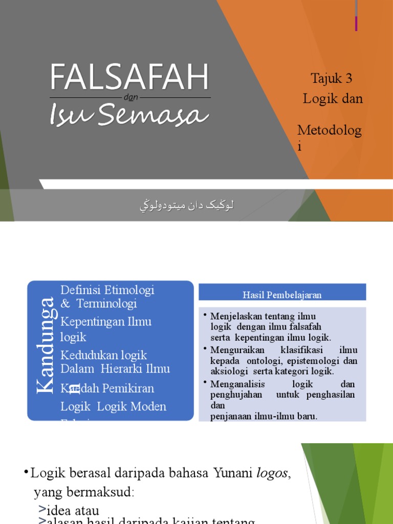 FIS-Tajuk-3-Logik-Dan-Metodologi M4 M5 | PDF