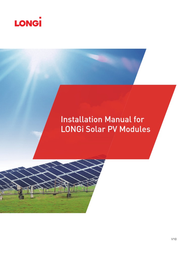 Longi User Manual | PDF | Photovoltaics | Solar Panel