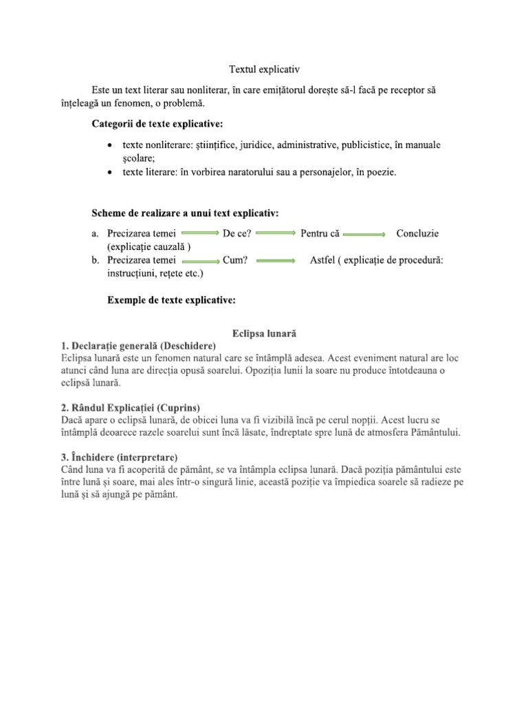 Textul Explicativ | PDF