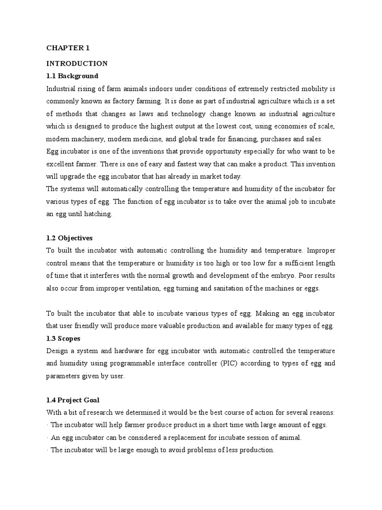 Development of Smart Egg Incubator System For Various Types | PDF ...
