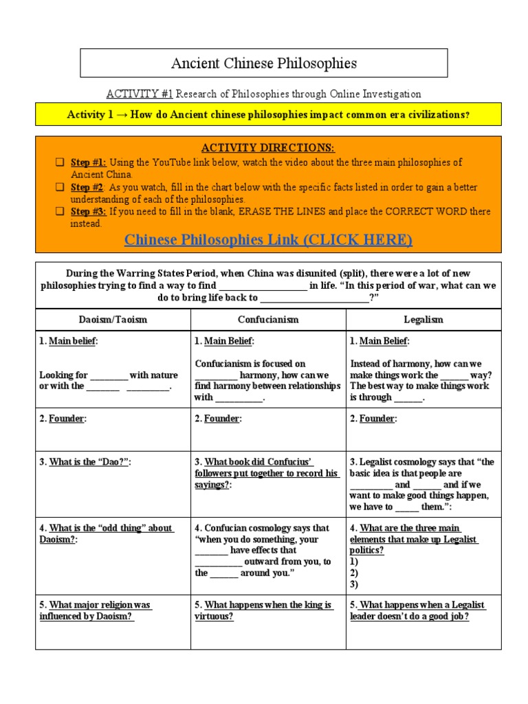 Ancient Chinese Philosophies | PDF | Chinese Philosophy | Confucianism