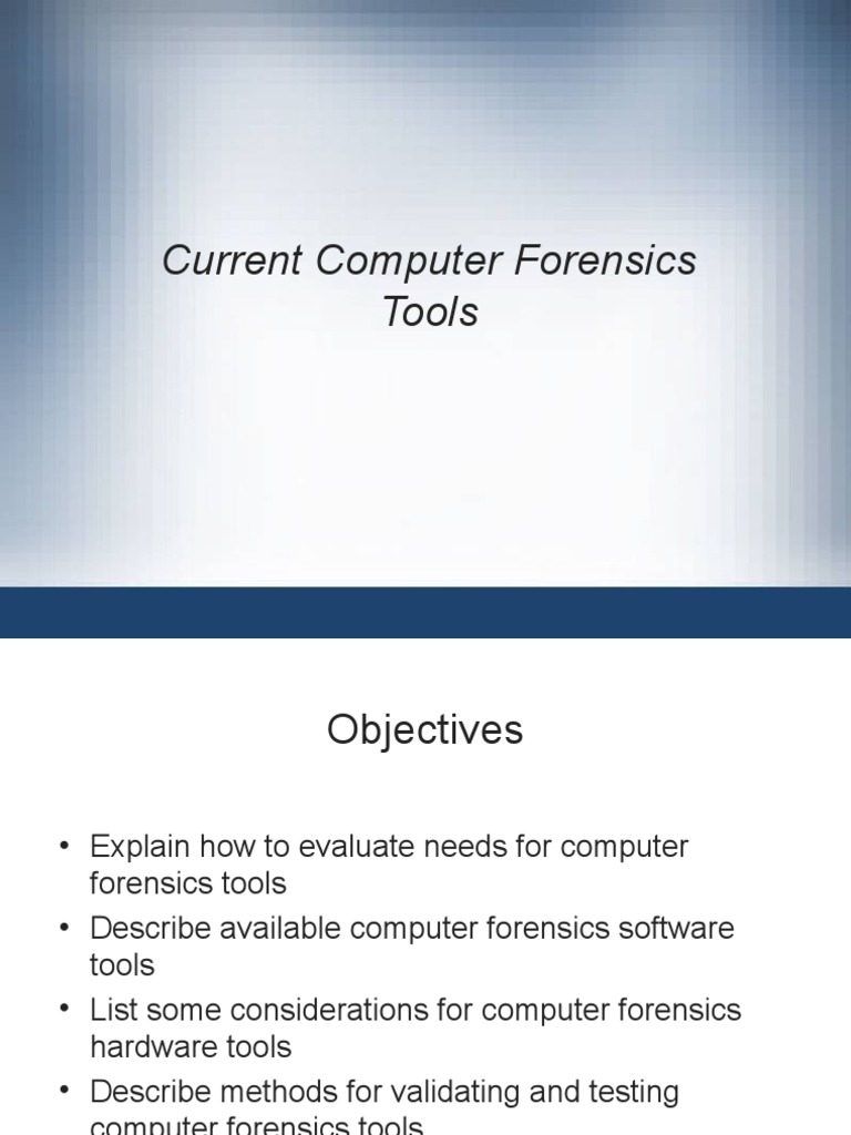 Current Computer Forensics Tools | PDF | Computer Forensics | Usb