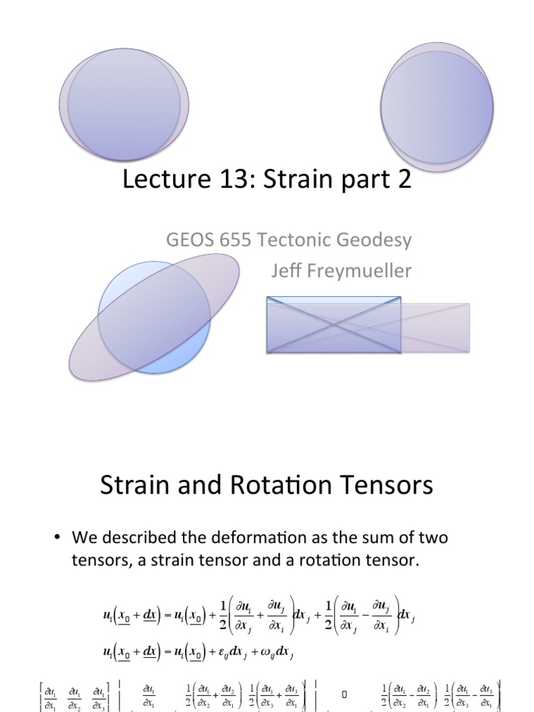 Strain Pdf Euclidean Vector Tensor