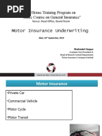 Indian Motor Tariff | PDF | Vehicle Insurance | Insurance