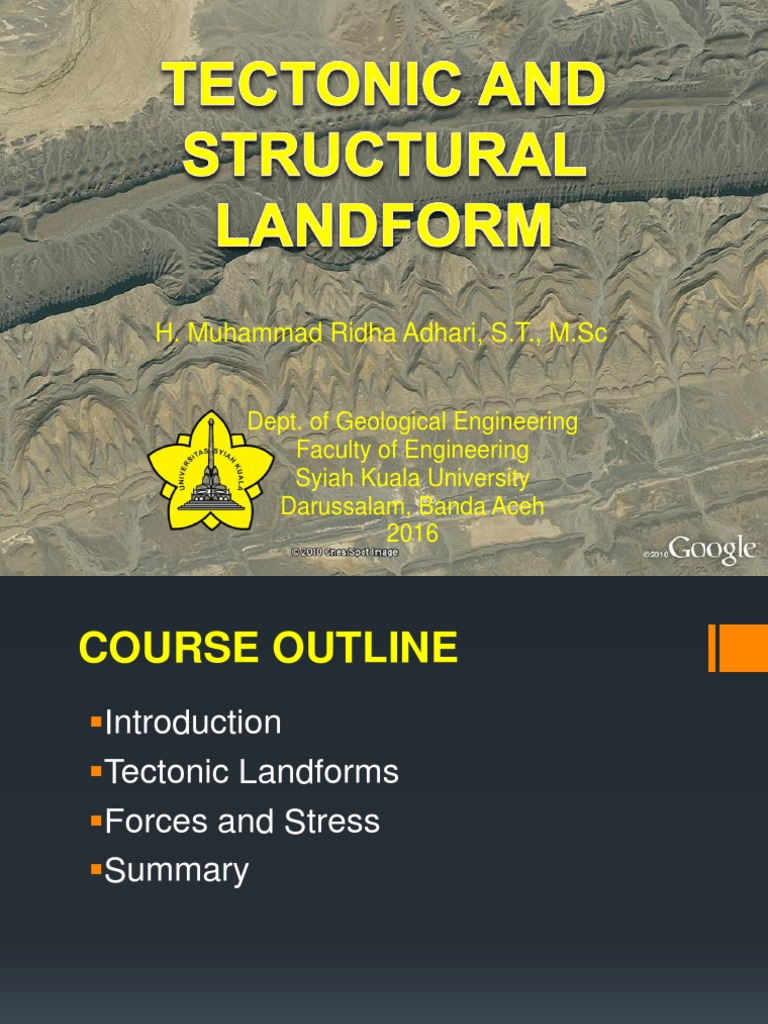 Tectonic Landforms and Processes Overview | PDF | Stress (Mechanics ...