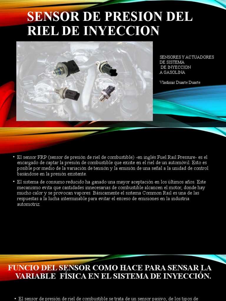 Sensor de Presion Del Riel de Inyeccion | PDF | Inyección de ...