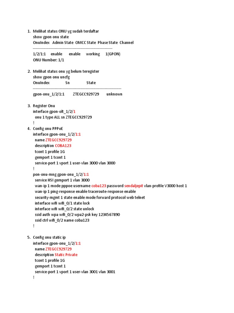 Config Olt-Onu | PDF | Internet Architecture | Communications Protocols