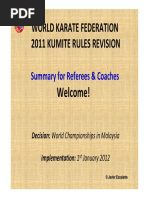 WKF Kumite Rules 2024 Overview | PDF | Referee | Clothing
