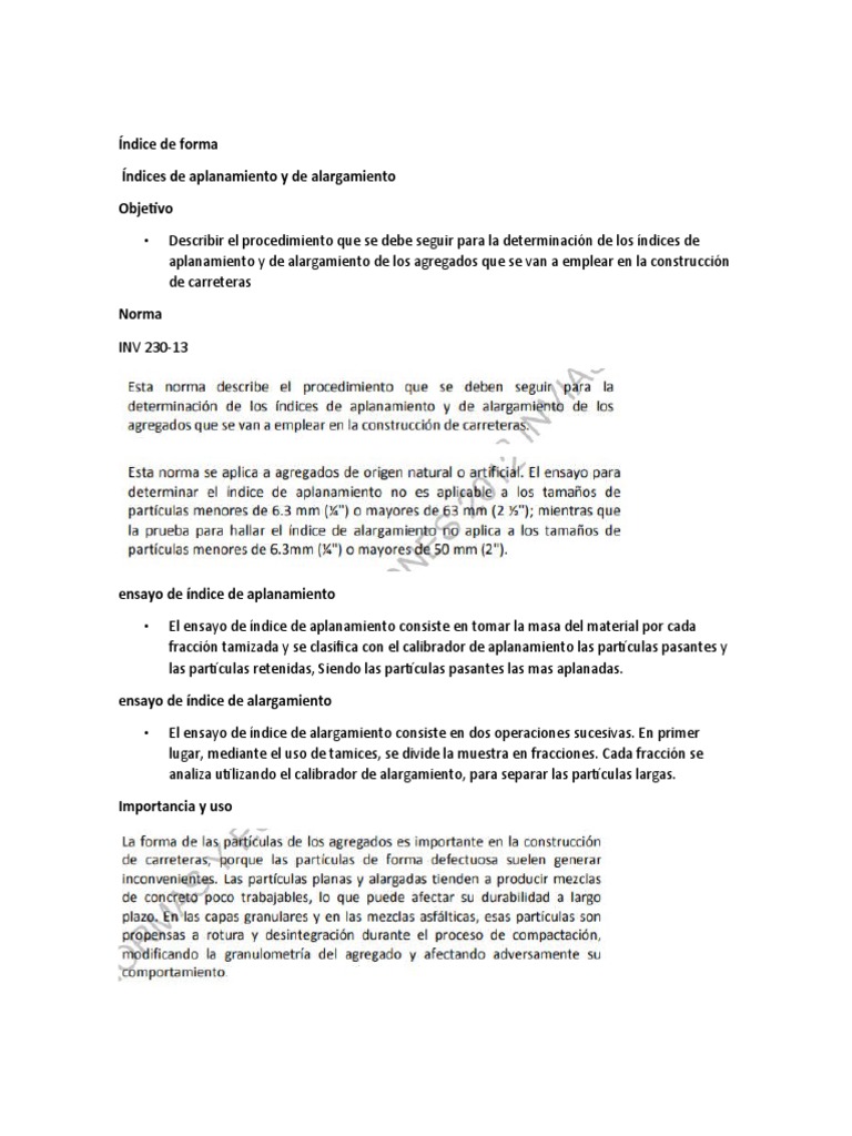 Índice de Forma o Cara Fracturada | PDF | Fricción | Masa