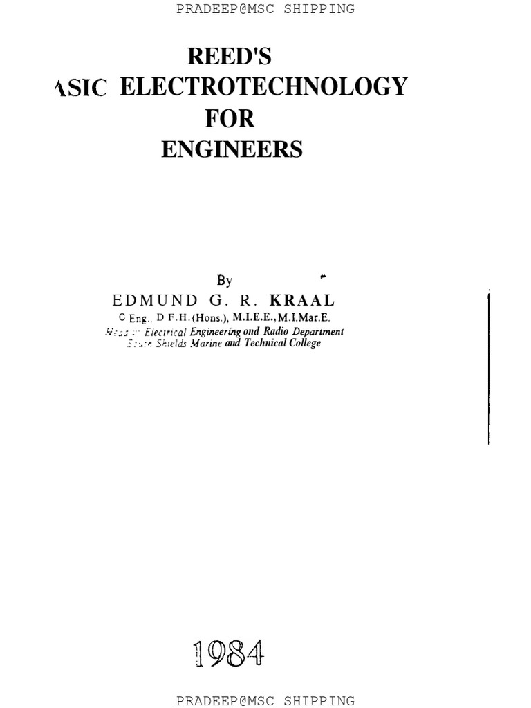 Reed's Vol 06 Basic Electrotechnology For Marine Engineers | PDF ...