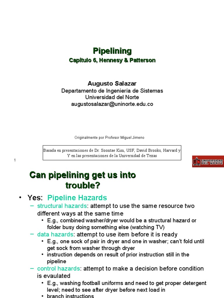 Pipeline: Datahazard, Stall | PDF | Computer Science | Central ...