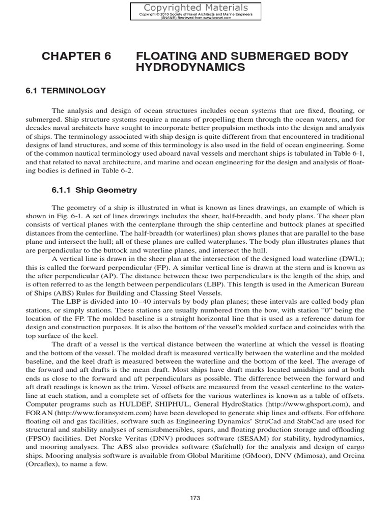 Floating and Submerged Body Hydrodynamics-Book Chapter | PDF | Buoyancy ...