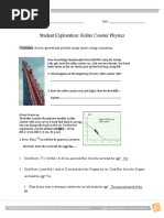 Roller Coaster Physics Activity Guide | PDF | Kinetic Energy ...