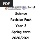 Year 6 Science Revision Booklet | PDF | Artery | Blood