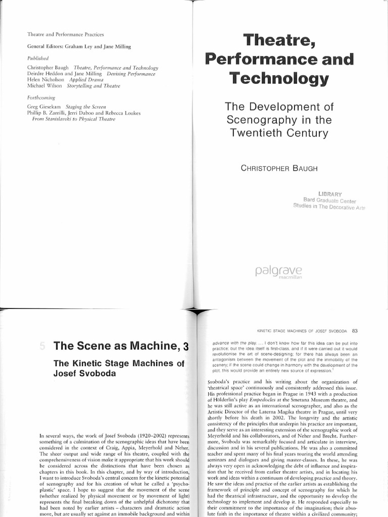 Theatre, Performance and Technology: The Development of The Twentieth ...