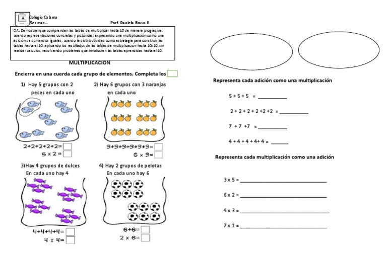 Actividades de Multiplicación para Niños | PDF