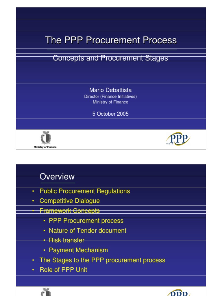 PPP Procurement Process Overview | PDF | Public–Private Partnership ...