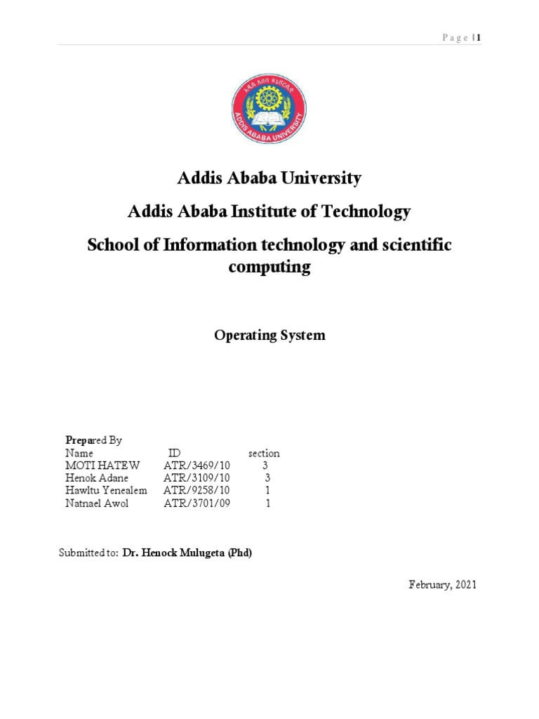 OS Project | PDF | Scheduling (Computing) | Process (Computing)