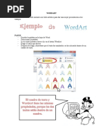 Insertar Wordart en Word | PDF | Informática