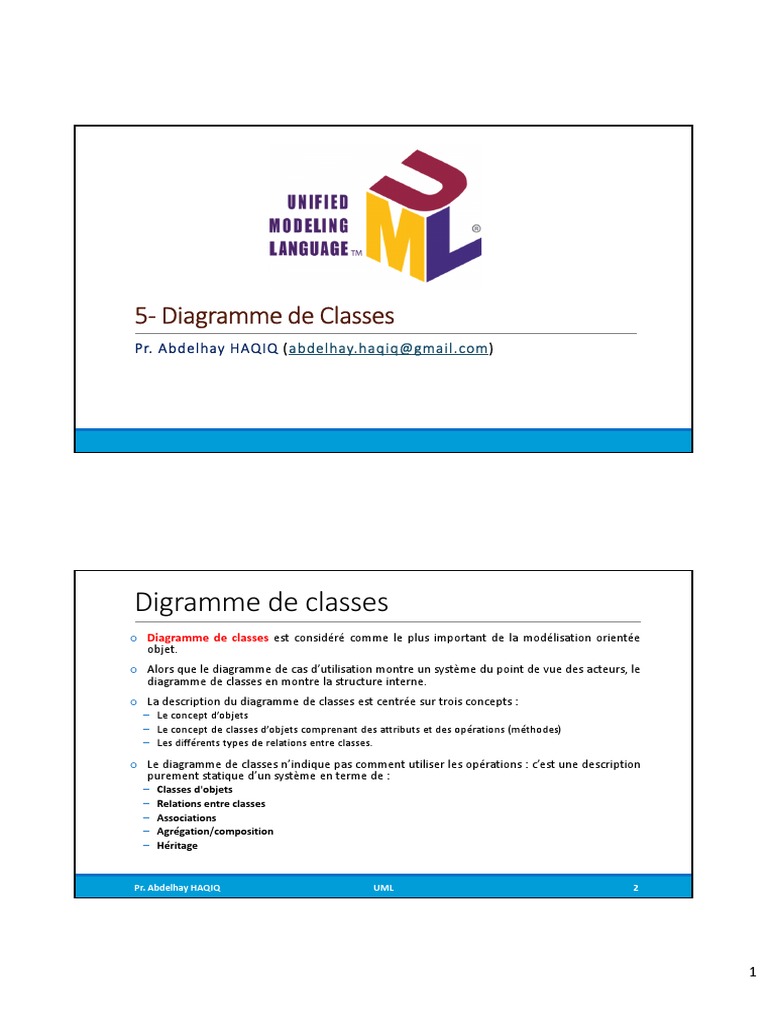 5 - Diagramme de Classe | PDF | Classe (informatique) | Interface (Informatique)