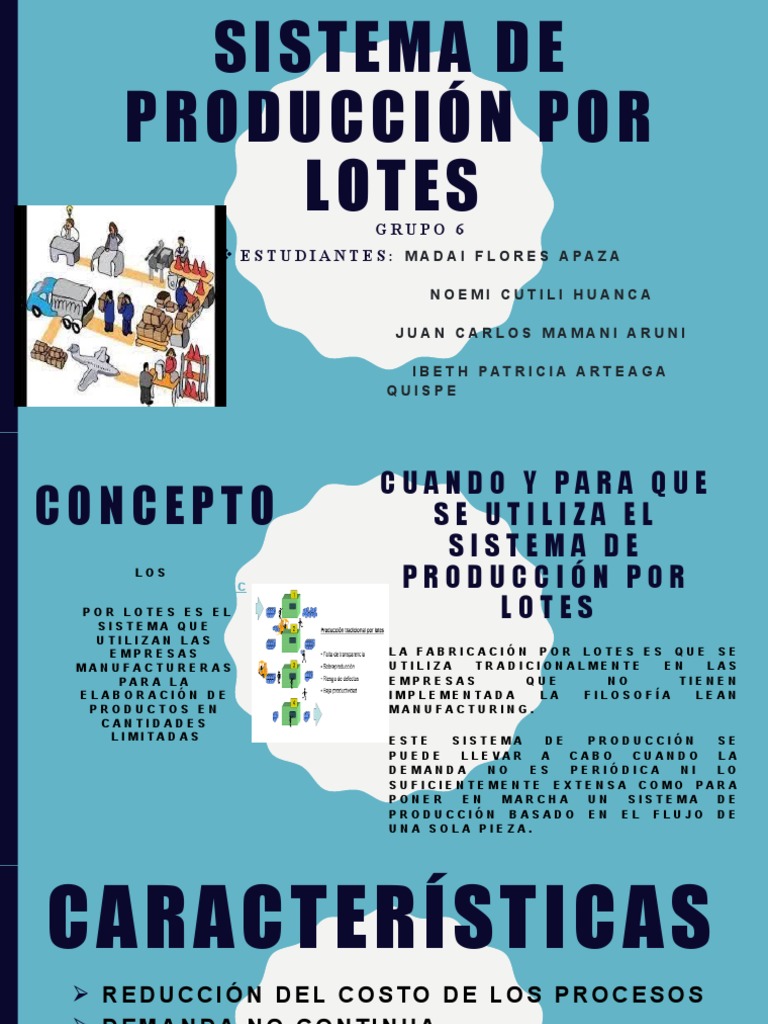 Sistema de Producción Por Lotes | PDF | Economias | Fabricación e ...