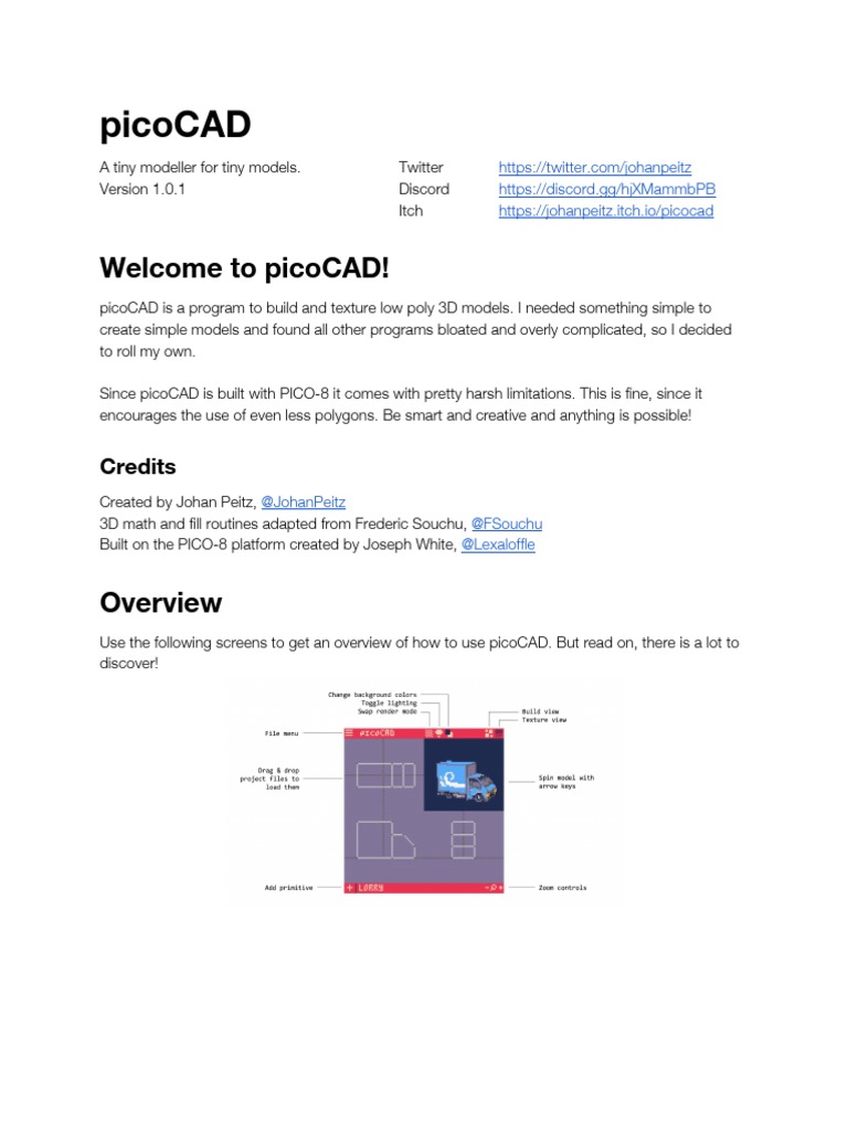 MANUAL picoCAD | PDF | Texture Mapping | 3 D Computer Graphics