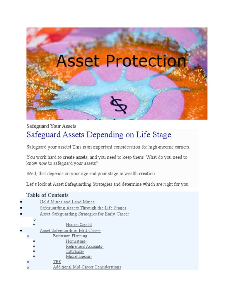 Safeguard Your Assets | PDF | Trust Law | Insurance