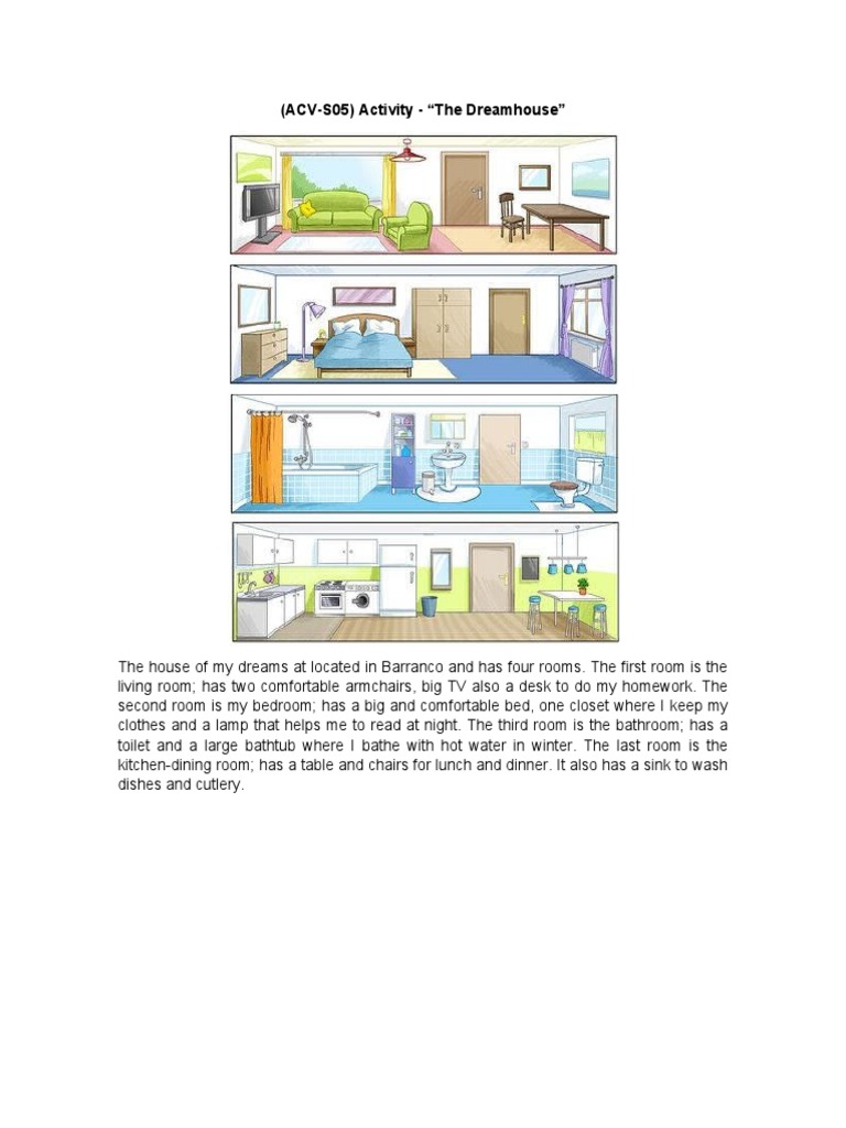 (ACV-S05) Activity - "The Dreamhouse" | PDF | Foreign Language Studies