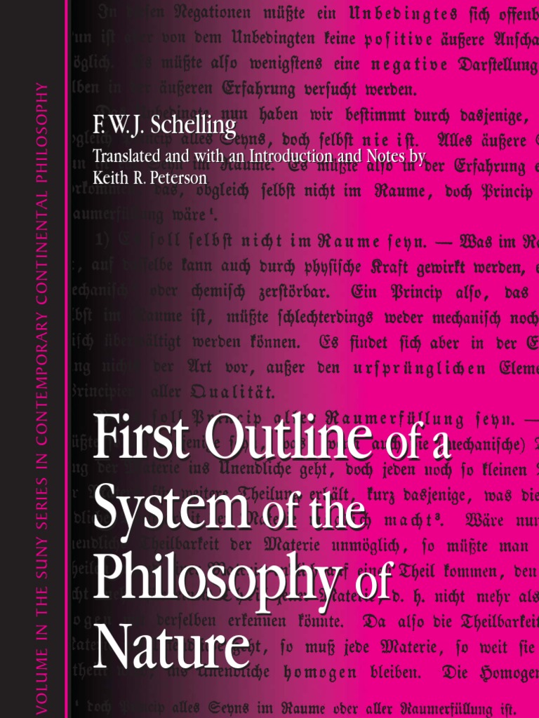 First Outline of A System of The Philosophy of Nature (Schelling) (2004 ...