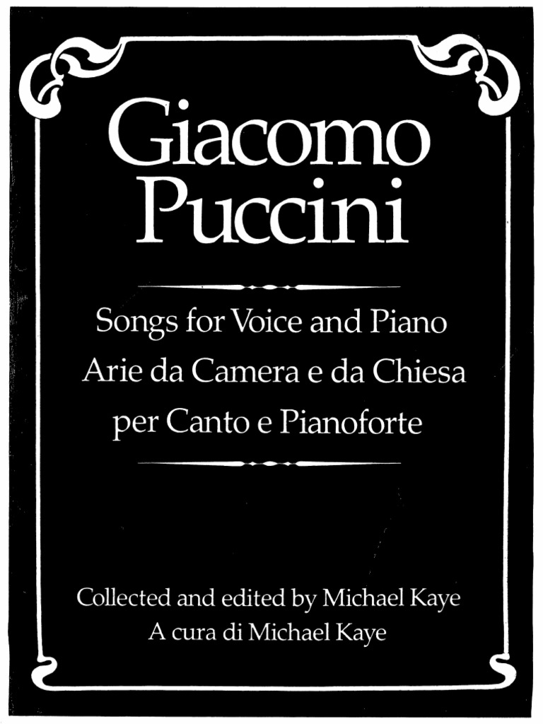 Puccini - Songs | PDF