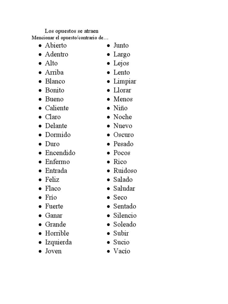 Los Opuestos Se Atraen | PDF