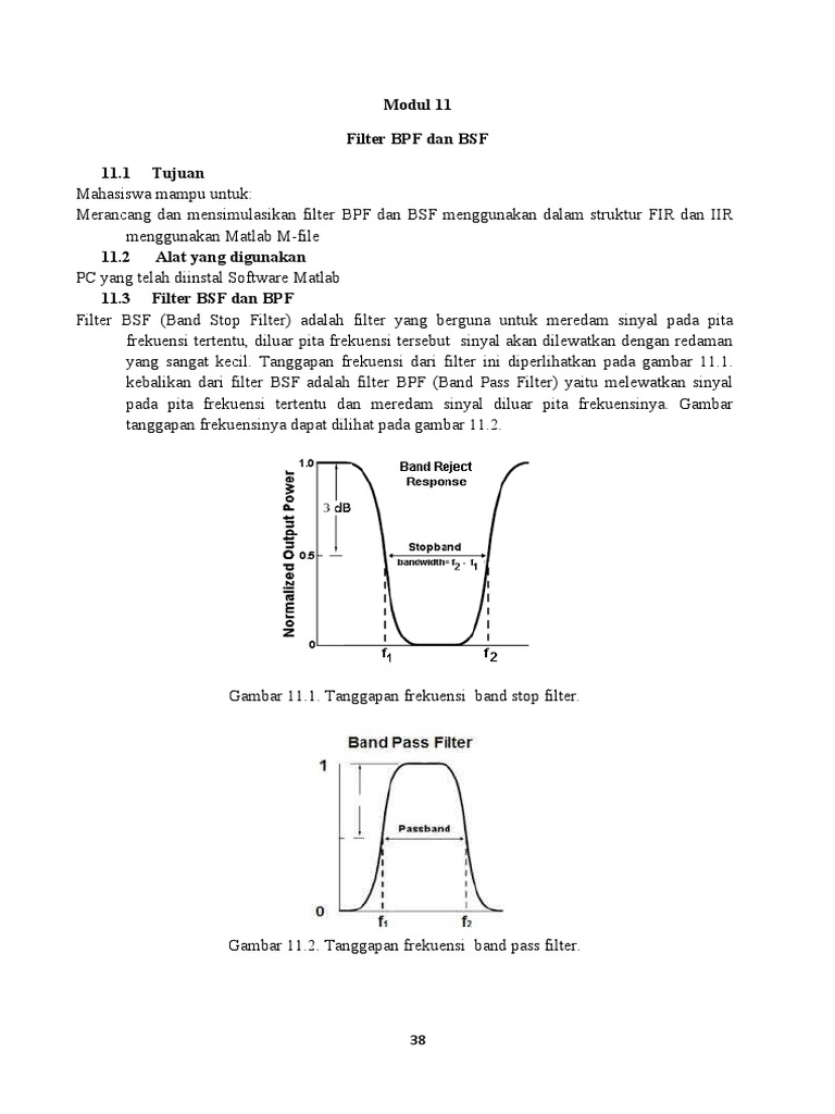 Modul 11 (Filter - HPF - Menggunakan - FIR Dan IIR) | PDF | Metode & Bahan Ajar | Komputer