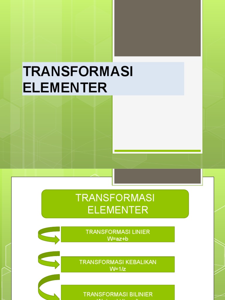 Pertemuan 10. Transformasi Elementer | PDF