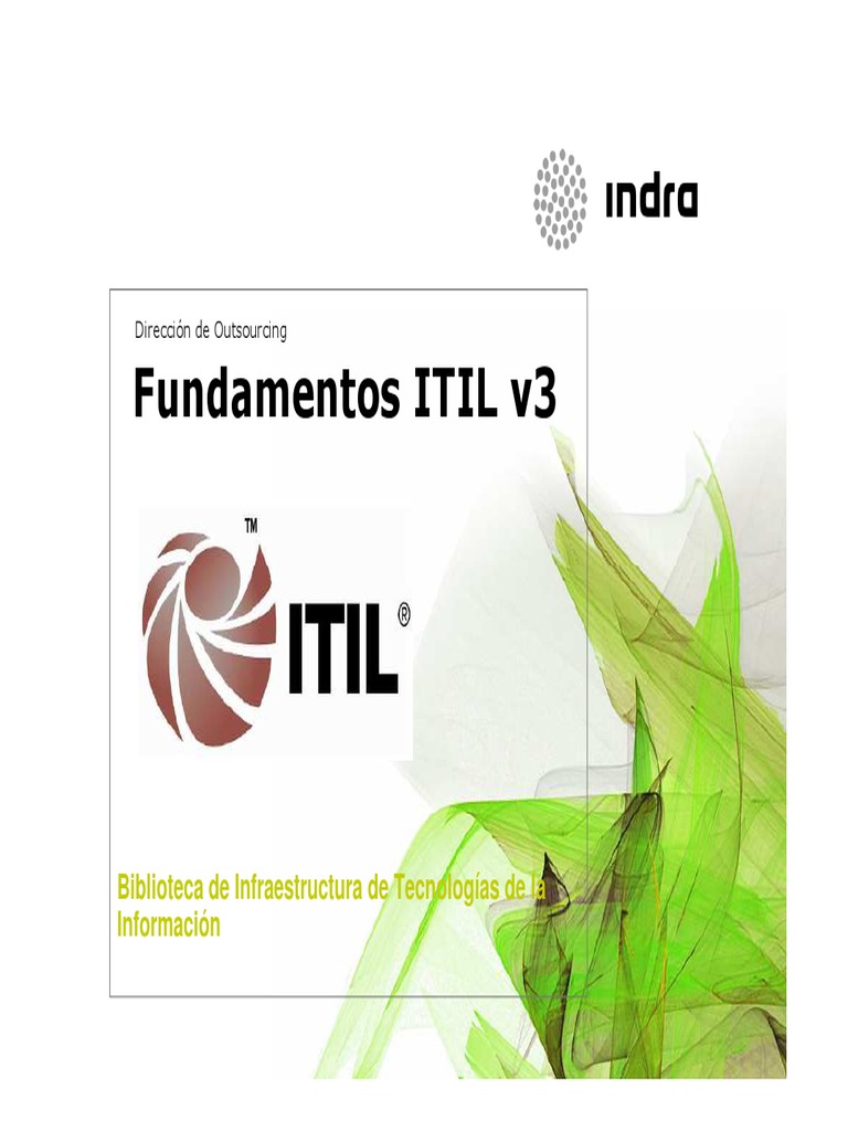 Fundamentos Itil V3 Pdf Itil It Service Management