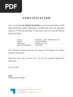 Certificate of Employment Template | PDF
