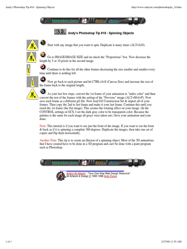 #18 - Spinning Objects | PDF | Adobe Photoshop | Computer Graphics