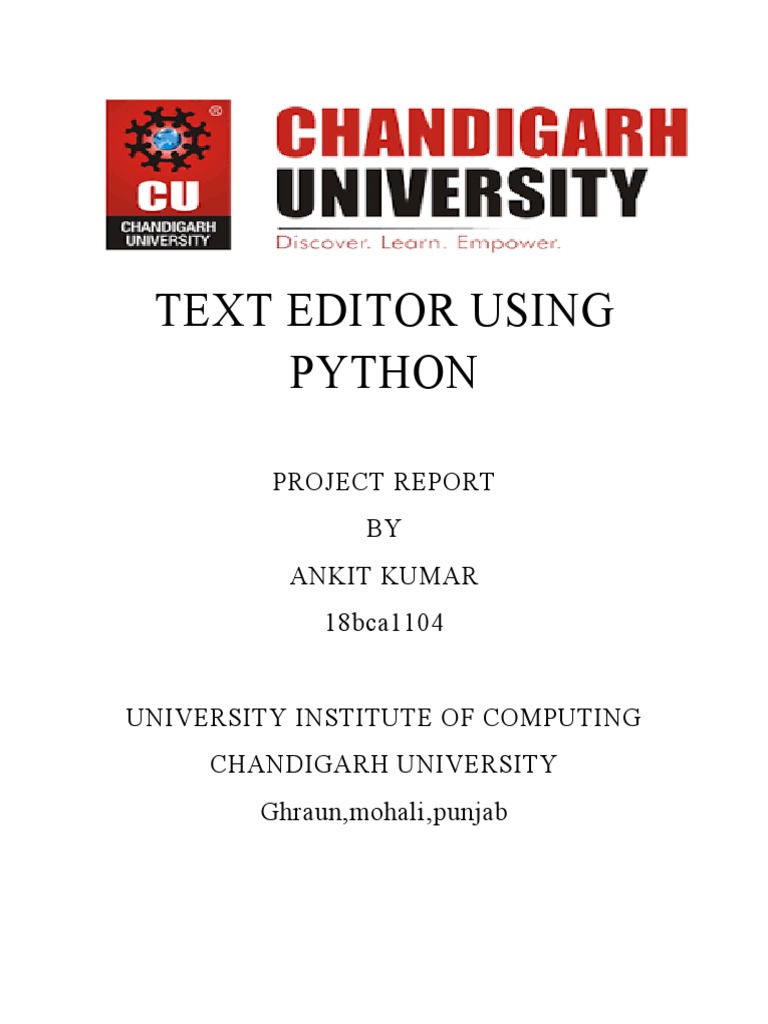 Text Editor Using Python | Download Free PDF | Html | Python (Programming Language)