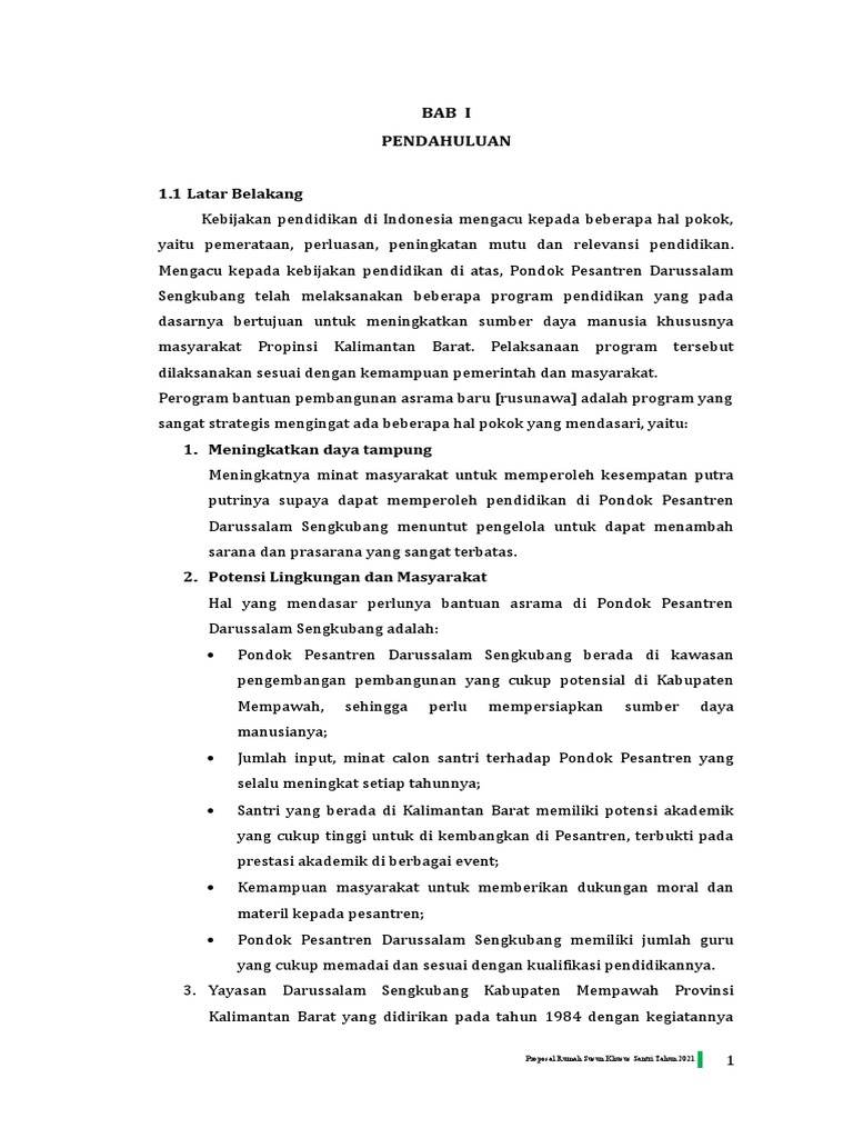 Isi Proposal Pdf